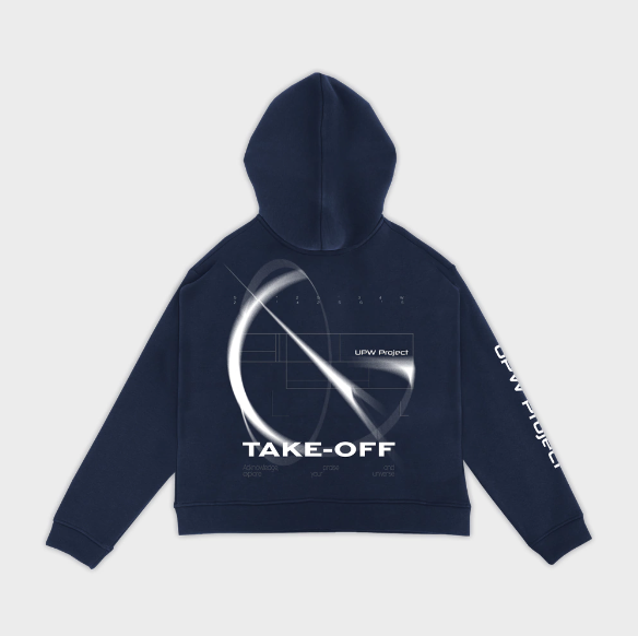 Moletom Take-Off Canguru UPW Navy Turtleneck